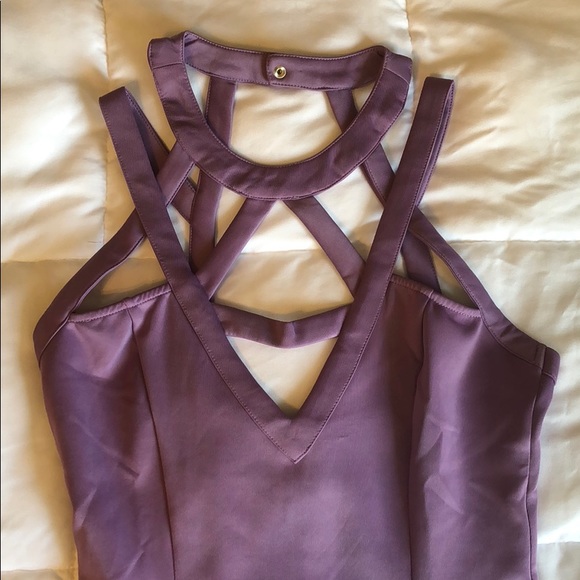 Tobi | Dresses | Sexy Lavender Tobi Bodycon Caged Mini Dress | Poshmark
